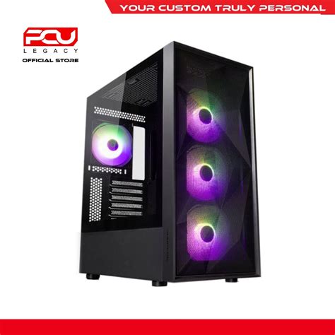 Tecware Forge S Tg Argb Black Atx Gaming Case Shopee Malaysia