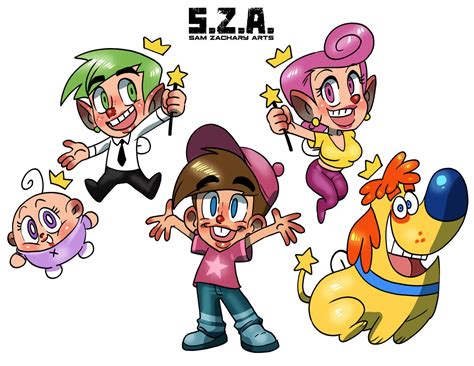 Timmy Cozmo Wanda Puff Sparky By Samzacharyarts On Deviantart