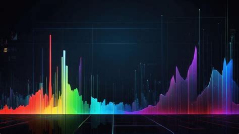 Abstract Data Visualization With Vibrant Color Gradients Ideal For Business Tech And Analytics