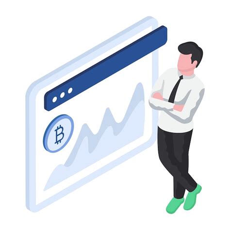 Premium Vector A Creative Design Illustration Of Bitcoin Analytics