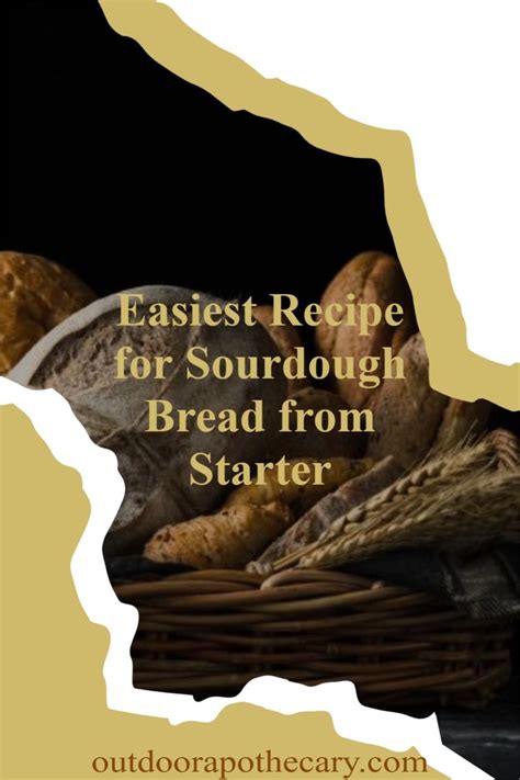 Easy Sourdough Recipe From Starter Recipe Sourdough Starter Recipe