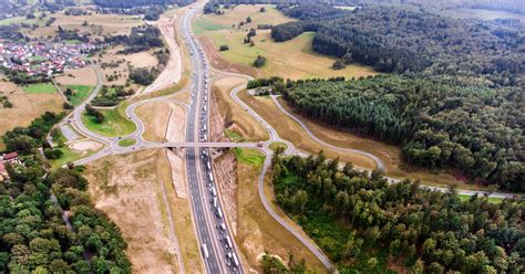 녹색 숲 교통 체증 네덜란드의 한가운데에 고속도로 교차점의 공중보기 사진 Unsplash의 전나무 이미지