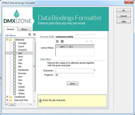Html5 Data Bindings Formatter Reference Articles Dmxzonecom