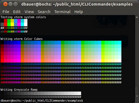 Xterm Color Chart