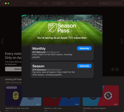 How To Subscribe To Mls Season Pass In Apples Tv App