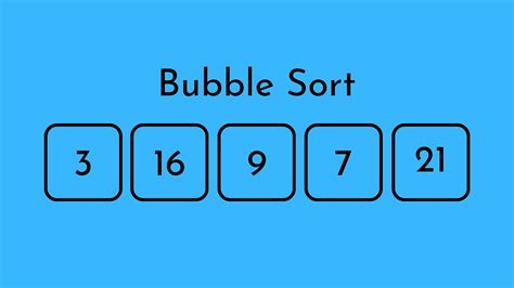 how does bubble sorting work explanation code tutorial in c youtube