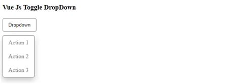 Vue Js Toggle Dropdwon Danatec