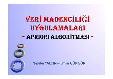 Apriori Algoritması Ppt