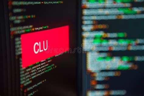Programming Language Clu Inscription On The Background Of Computer