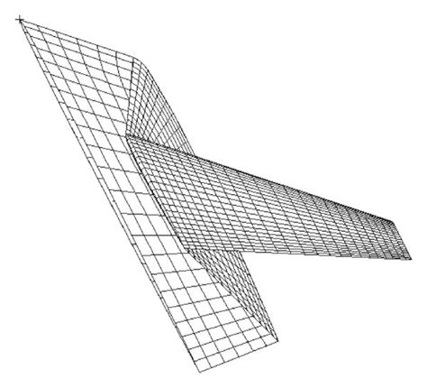 Two Sets Of Aerodynamic Models At A Folding Angle Of 120° A