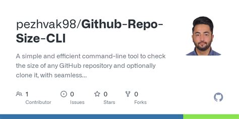 Github Pezhvak98github Repo Size Cli A Simple And Efficient Command Line Tool To Check The
