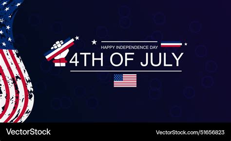 Most Stunning And Beautiful 4th Of July Design Vector Image