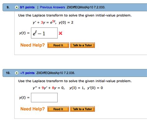solved use the laplace transform to solve the given