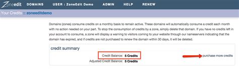 Zoneedit How To Add Credits To Your Zoneedit Account