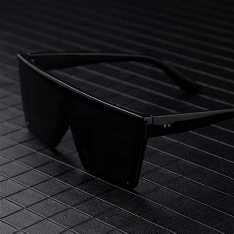 New Over Size Square Sunglasses For Men Black Lens Fashion