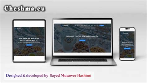 Excited To Announce My Latest Project Cheshma Company Is Now Live