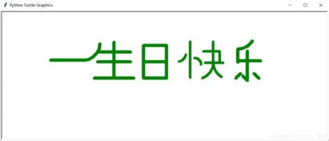 Python Turtle库 写“生日快乐”write生日快乐改变颜色 Csdn博客