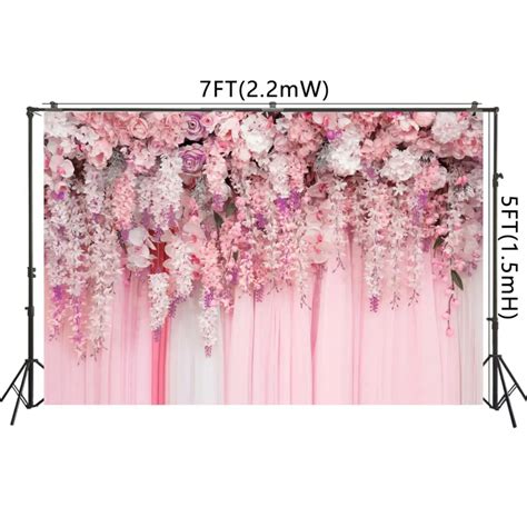 3d цветущие цветы настенные фоны розовый занавес для свадебного душа свадебный фон фотостудия