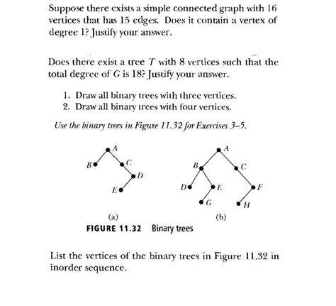 Solved Suppose There Exists A Simple Connected Graph With Chegg