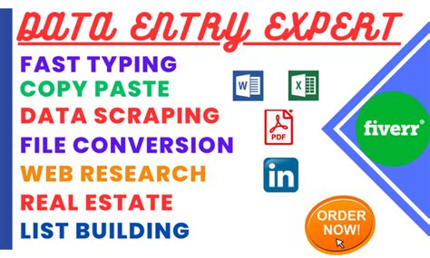 Do Express Data Entry Web Scraping Excel Copy Paste By Tarikulideo