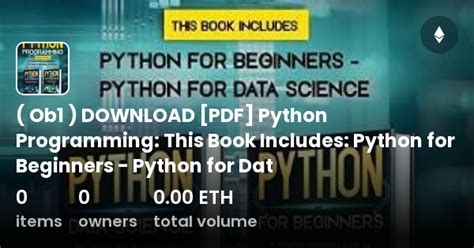 Ob1 Download Pdf Python Programming This Book Includes Python