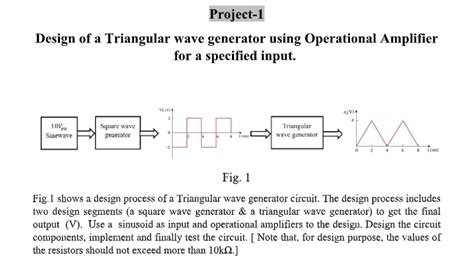 Solved Project Design Of A Triangular Wave Generator Using Chegg