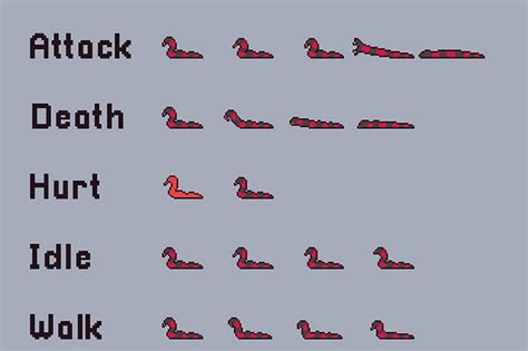 Free Enemy Sprite Sheets Pixel Art By Free Game Assets Gui Sprite Tilesets
