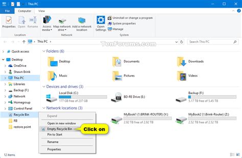 Empty Recycle Bin In Windows 10 Tutorials