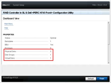 How To Create Raid 1 Array With Hot Spare From Three Disks On Dell Poweredge R7525 With Perc