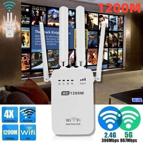 5g High Speed Extended Signal Amplifier Wifi Intensifier Dual Band 1200m Wireless Network Wish