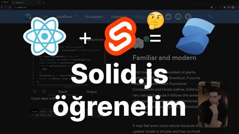 Solidjs öğrenelim Youtube