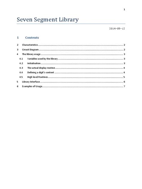 An Introduction To A Seven Segment Display Library Pdf Bit Binary
