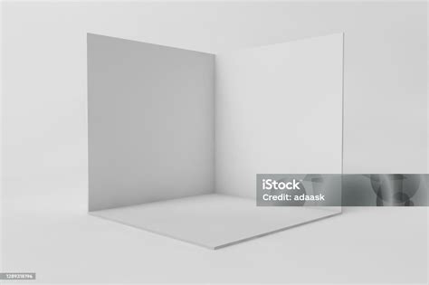 큐브 상자 또는 코너 룸 내부 단면 흰색 빈 기하학적 사각형 3d 빈 상자 템플릿 가정의 방에 대한 스톡 사진 및 기타 이미지 가정의 방 흰색 3차원 형태 Istock