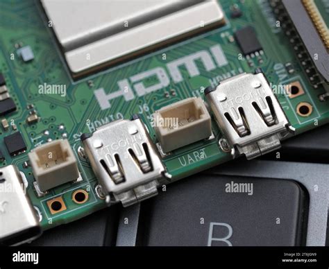 Galati Romania November 10 2023 Close Up Of A Raspberry Pi 5 Uart