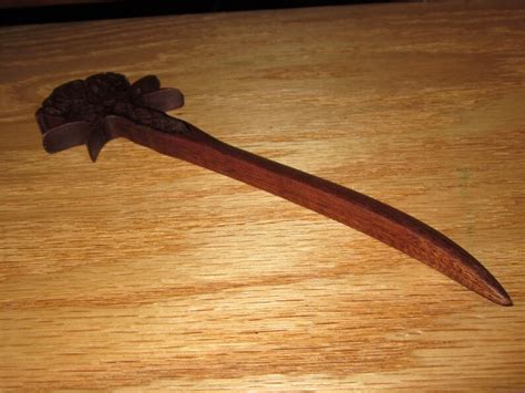 Hair Stick Kushiels Dart In Mahogany Etsy