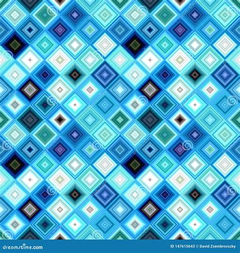 Colorful Diagonal Square Mosaic Tile Pattern Background Vector Wall Graphic Stock Vector