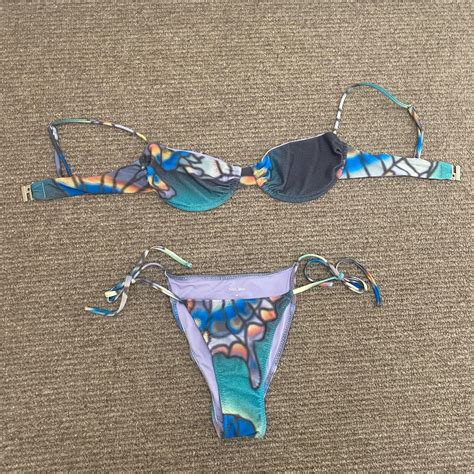 With Jean Bikini Perfect Condition Only Worn Depop