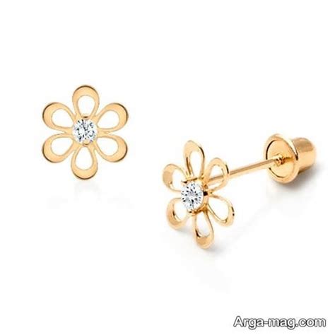 طرح های جدید و زیبا برای مدل گوشواره طلا بچه گانه نصرینو