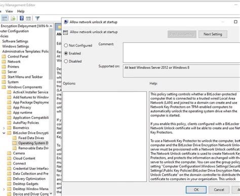 Configure Automatically Bitlocker Os Drive And Store Bitlocker Recovery