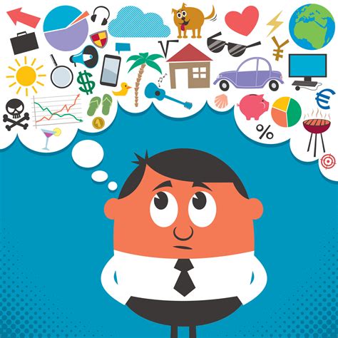 Thinking Cartoon Concept 35513015 Vector Art At Vecteezy