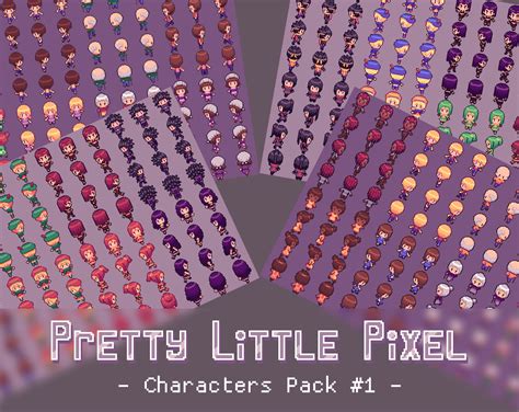 Pretty Little Pixel Characters Pack 1 By Ecko Ongaku