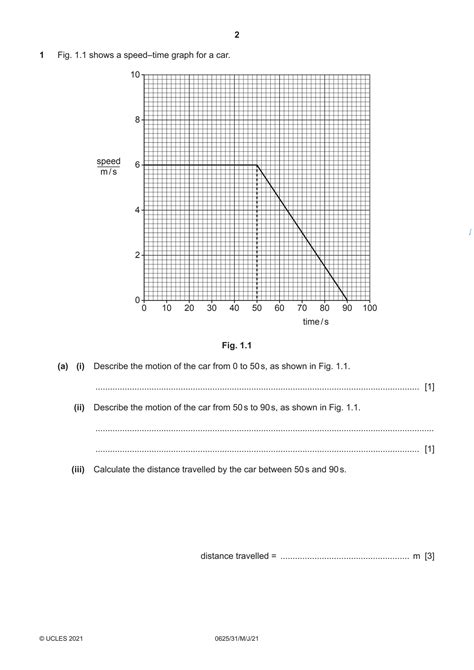 SOLUTION CIE Physics IGCSE Paper Theory Core Paper Studypool