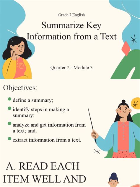 E7 Q2 M3 Summarize Key Information From A Text Pdf