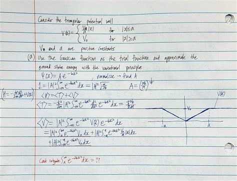 Stuck On A Variational Principle Problem Need Help Finding R Quantum