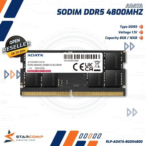 Jual Adata Ddr5 4800mhz Single Sodimm Memory Ram Laptop Ddr5 4800 Shopee Indonesia