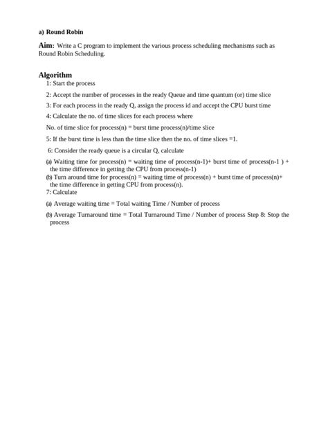 Round Robin And Priority Pdf