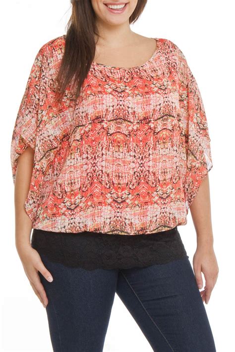 Zac And Rachel Helena Blouse In Coral And Black Beyond The Rack Zac And Rachel Clothes Design