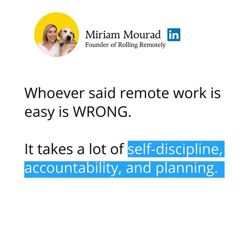 Miriam Mourad On Linkedin Remote Work Is Not Easy In Fact Its Often