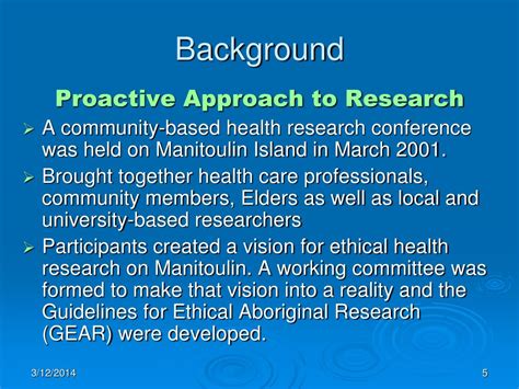 Ppt Guidelines For Ethical Aboriginal Research A Community Based
