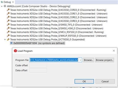 Am62a7 How To Debug C7x On Am62a Processors Forum Processors Ti E2e Support Forums